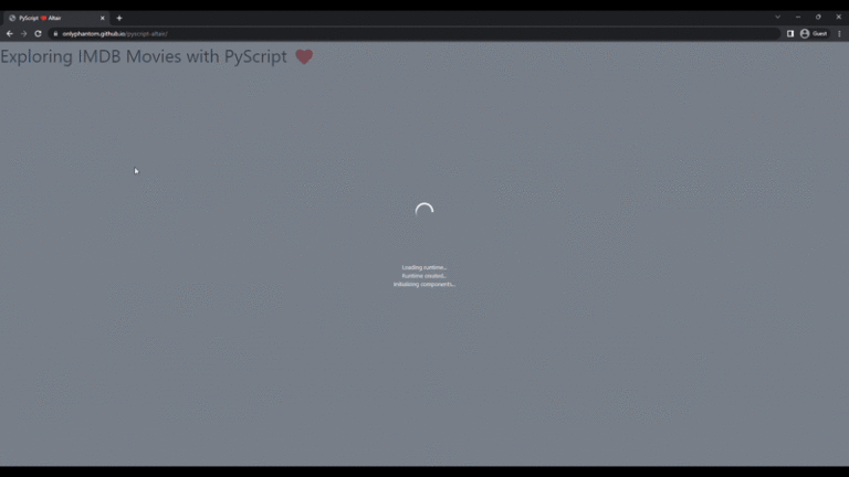 Pyscript Dashboard Algoritma
